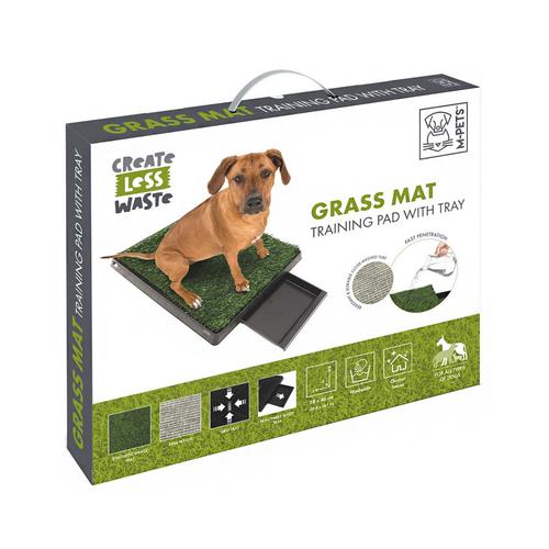 Jual M-PETS DOG GRASS MAT TRAINING PAD WITH TRAY TEMPAT PIPIS POOP ...