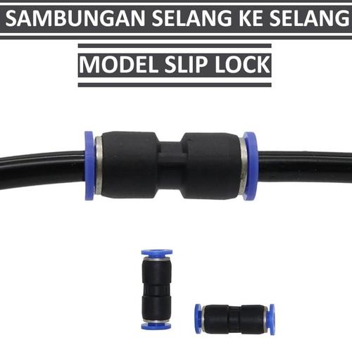 Jual Sambungan Selang Model Slip Lock untuk Selang PU 6mm,8mm,10mm,12mm ...