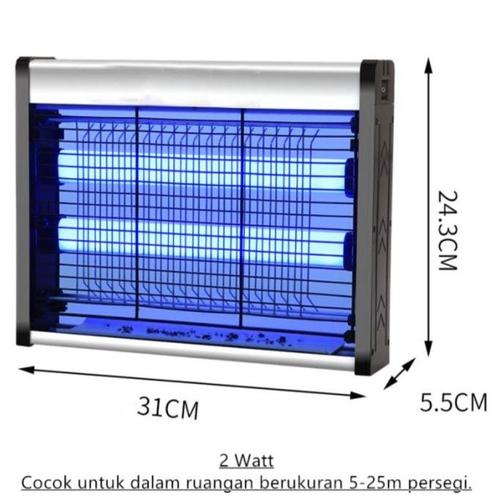 Jual Alat Perangkap Nyamuk Lalat + Lampu Uv 2 Watt Insect Killer Pest ...