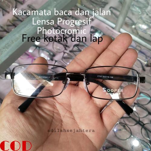 Jual Kacamata Progresif Baca Dan jalan Tanpa Batas Lensa Photocromic ...