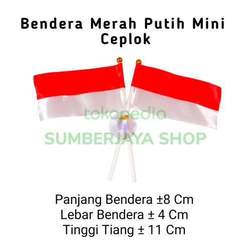 Jual Aksesoris Bendera Merah Putih Kecil Mini 1 Set 2 Pc - Bendera Mini ...