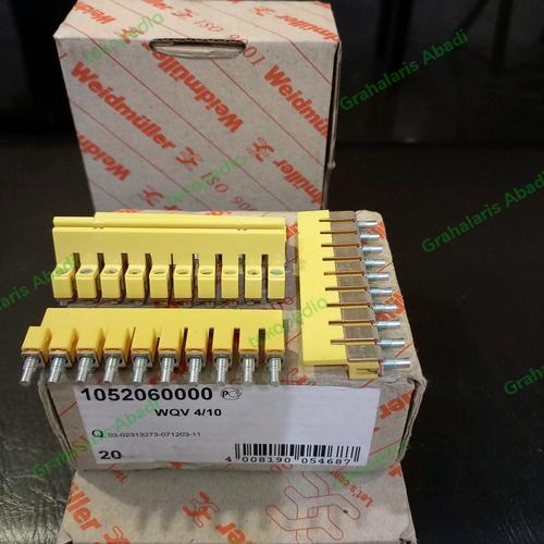 Jual terminal blok fixed brigde WQV 4/10 weidmuller jumper 1052060000 ...