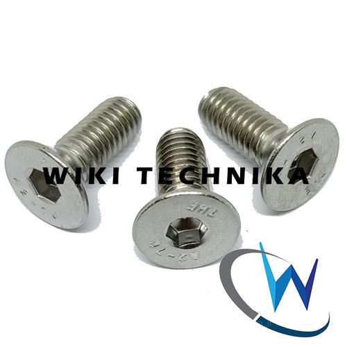 Jual MURAH BAUT L FLAT DRAT 5MM PITCH 0.8MM STAINLESS KUNCI L 3MM ...