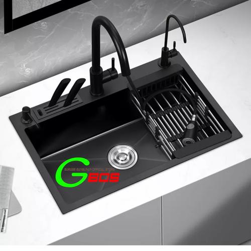 Jual KITCHEN SINK 7545 BLACK JKM MODEL ONAN LENGKAP DENGAN KRAN - 1 ...