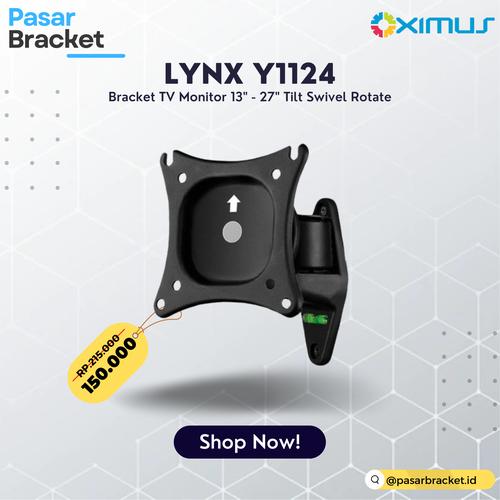 Jual Bracket TV Monitor OXIMUS LYNX Y1124 13" - 27" LED Tilt Swivel ...