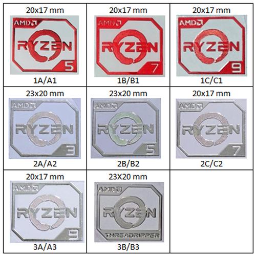 Jual Stiker Logo AMD Ryzen Logam - 1, A - Kab. Karawang - Platinum 78 ...
