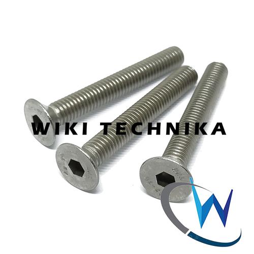 Jual JUAL BAUT L FLAT M6 DRAT 6MM PITCH 1MM STAINLESS KUNCI L 4MM JFLSS ...