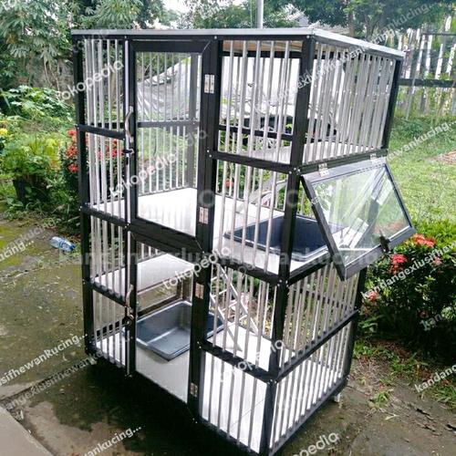 Jual kandang kucing alumunium pintu 2 custom - Putih - Kota Tangerang ...