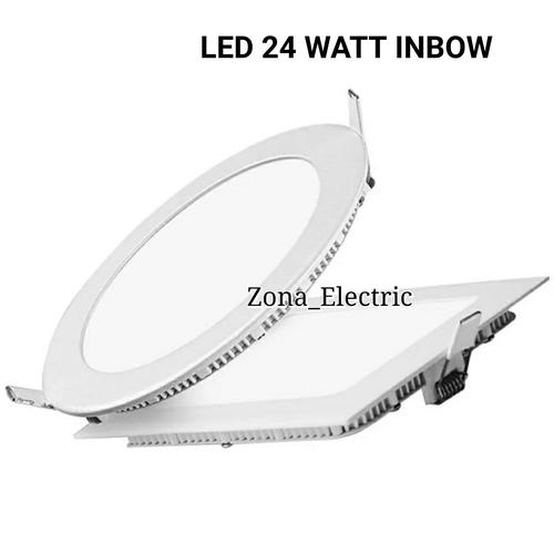 Jual LAMPU DOWNLIGHT LED PANEL INBOW 24 WATT MODEL BODI KOTAK / BULAT ...