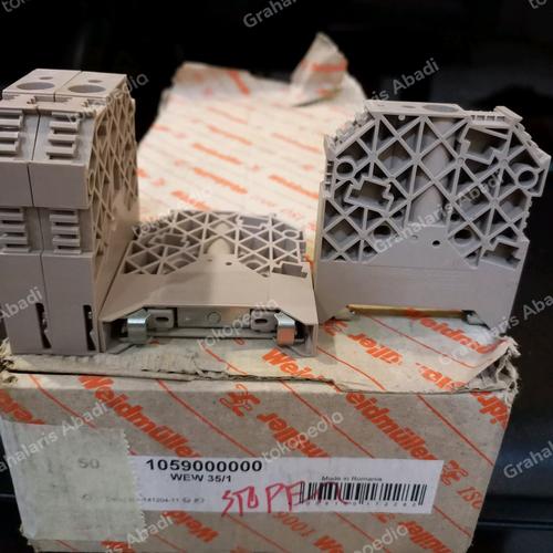 Jual end clamp terminal blok WEW 35/1 weidmuller stoper terminal ...