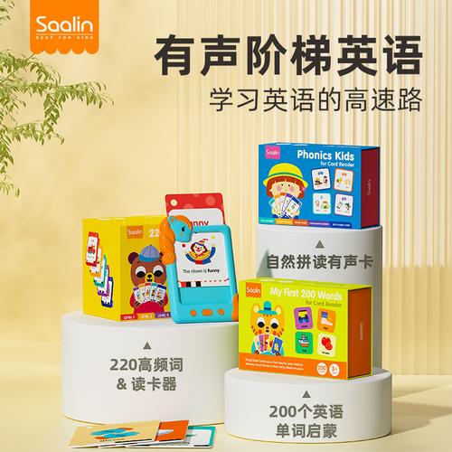 Jual Saalin Audio Card Reader Words Flash Card phonic mainan edukasi ...