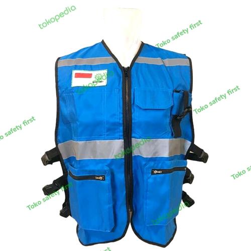 Jual ROMPI SAFETY BAHAN TASLAN/ROMPI KERJA/ROMPI WARNA BIRU BENHUR ...