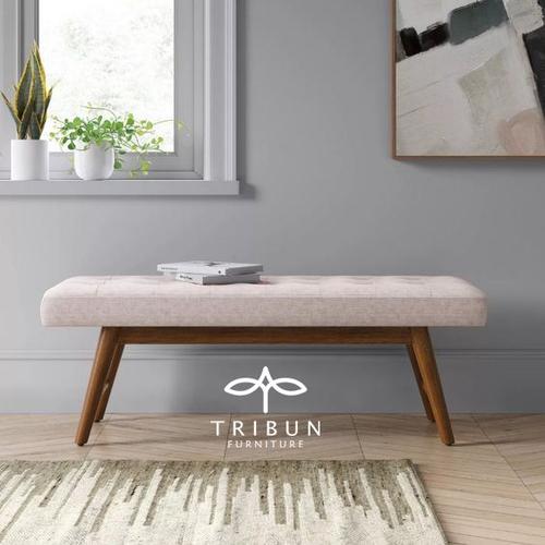 Jual Bangku Bench Rangka Kayu Jati Jok Busa Bisa Custom Warna - Panjang ...