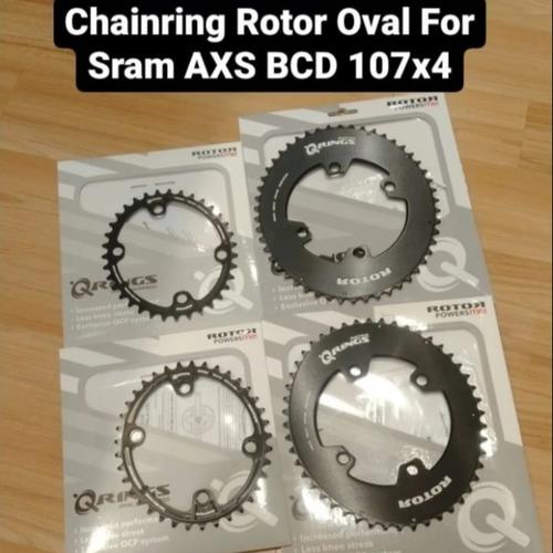 Jual Chainring Rotor Qrings OVAL For Sram AXS BCD 107x4 - 37T - Jakarta ...