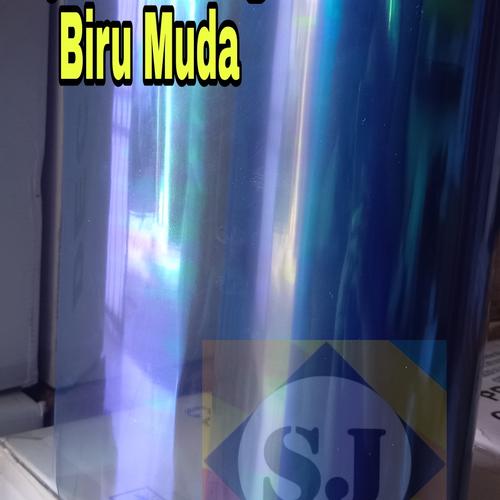 Jual Sticker Stiker hybrid pelangi lebar 30cm panjang 50cm - biru ...