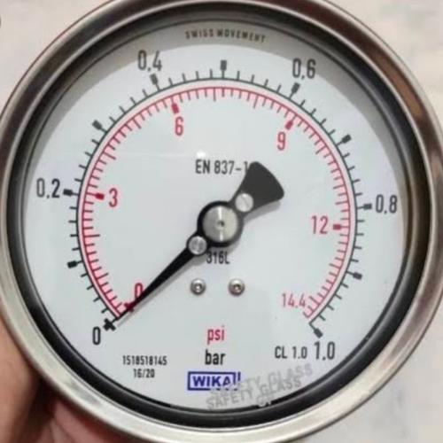 Jual WIKA D 4" 0-1 bar/psi, drat 1/2" NPT Full SS Lower Back ( Payung) - Jakarta Utara - Maju ...