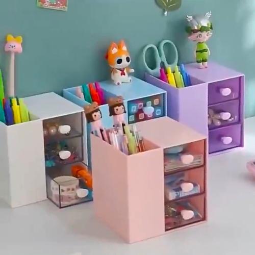 Jual Tempat Pensil Desk Organizer Pen Holder Rak Meja Rak Alat Tulis ...