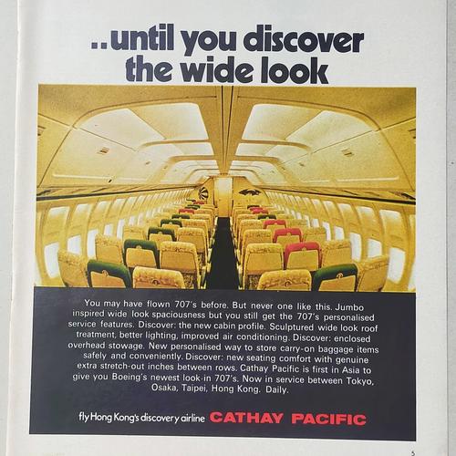 Jual Iklan jadul Maskapai Cathay Pacific - original dari majalah impor ...