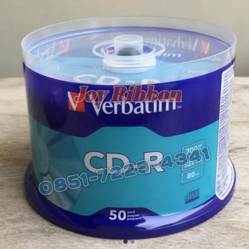 Jual CD-R Verbatim 700 MB - 52x - 80 Menit Tabung Isi 50 Pcs Harga ...