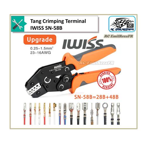 Jual IWISS SN 58B = 28B + 48B Tang Crimping DuPont TE JST Molex EDM Cutting - Kota Bekasi - RC ...