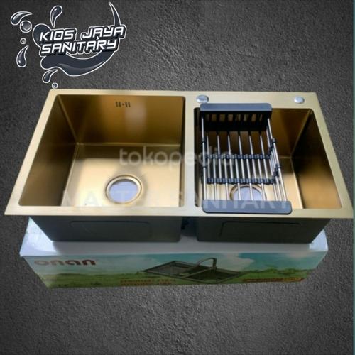 Jual kitchen sink ONAN 8245 GOLD/ Bak cuci piring warna emas body only ...
