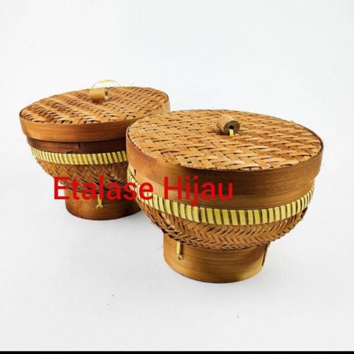 Jual Bakul Nasi Bambu Wakul Anyaman ORIGINAL Natural Anti Jamur Tempat ...