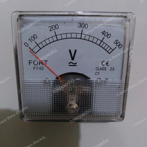 Jual analog volt meter FT-52 0-500V fort - Kab. Tangerang - Cahaya Baru ...