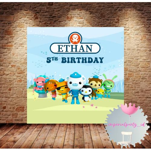 Jual Custom Backdrop Banner Spanduk Happy Birthday The Octonauts ...