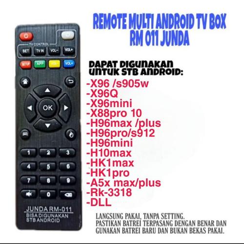 Jual Remote Remot Multi Android Box X96 mini-MXQ-TX-A5X-H96 mini-T95 ...