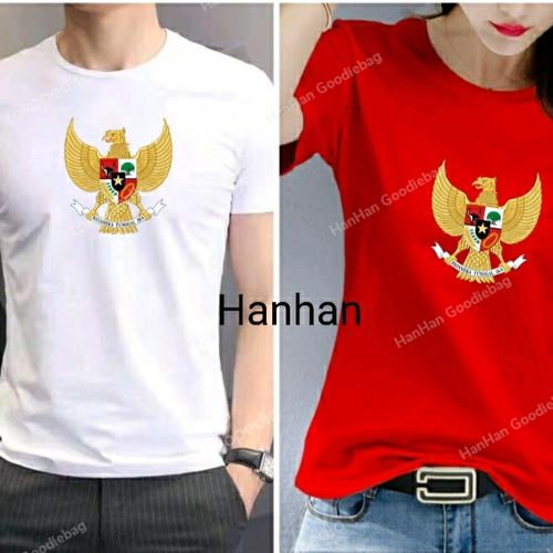 Jual baju logo garuda indonesia full warna kaos garuda - Putih, S ...
