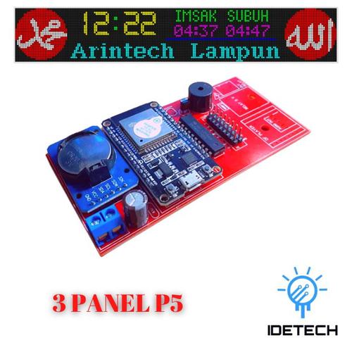 Jual Kontroller - Controller JWS - Jam Sholat Wifi Murah 3 Panel P5 RGB ...