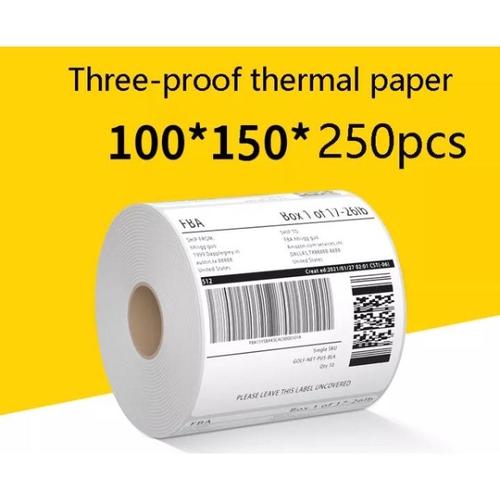 Jual Kertas Stiker Thermal Label Barcode 250 Pcs 100x150 Kertas Resi ...