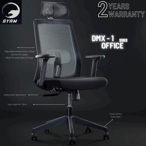 Jual SYRM DMX - 1 Office Series Office Chair — BLACK - Kota Depok ...