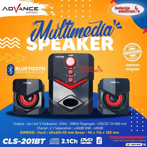 Jual MULTIMEDIA SPEAKER ADVANCE CLS-201 BT 2.1 PC LAPTOP KOMPUTER BLUETOOTH - Kota Bandung - DM ...