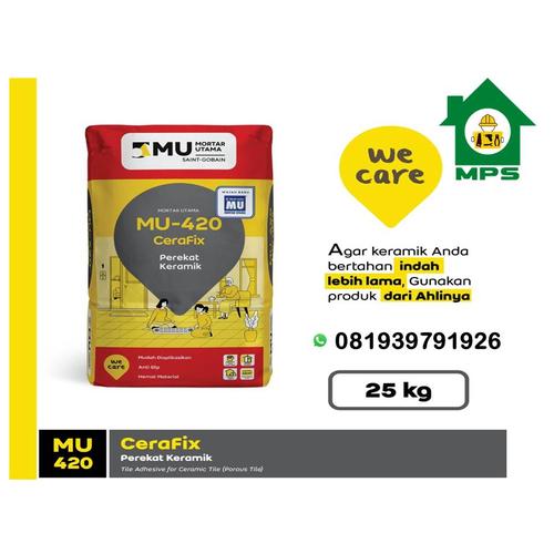 Jual Mortar Utama MU 420 25kg Cerafix Perekat Keramik Porous Tile ...