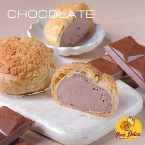 Jual Kue sus soes deliz choux cream puff Coklat isi 5pcs - Kota ...