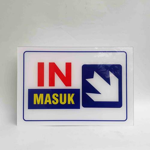 Jual Akrilik Sign In - Masuk - Akrilik Penanda Akses Masuk - Kab. Tegal ...