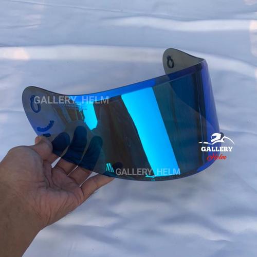 Promo VISOR FLAT R10 BLUE | KACA HELM VISOR IRIDIUM KYT R10, K2 RIDER ...