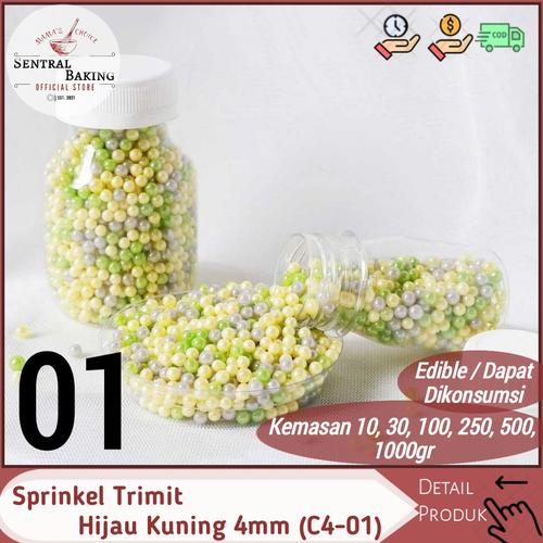 Jual SPR-188 Sprinkel Trimit Hijau Kuning 4mm (C4-01) Springkel Mutiara ...