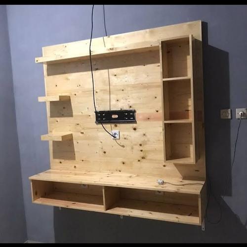 Jual backdrop tv gantung minimalis / backdrop tv murah kayu jati ...