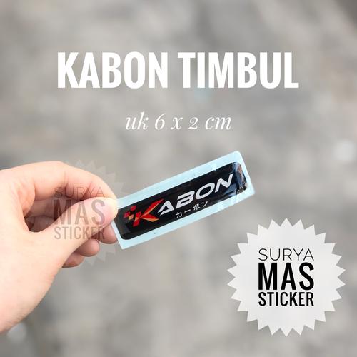 Jual stiker logo kabon timbul sticker cvt filter box esp motor - Kota ...