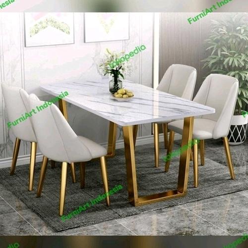 Jual DINING TABLE / MEJA MAKAN MARMER K4 MINIMALIS - Kab. Jepara ...