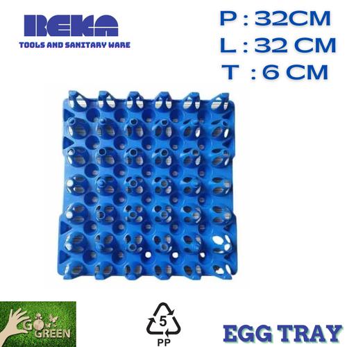 Jual Tempat telur PLASTIK /Egg tray PLASTIK ISI 30 butir - Biru ...