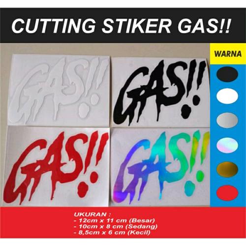 Jual Cutting Stiker Sticker Gas Viral Termurah! Stiker Gas - Hologram ...