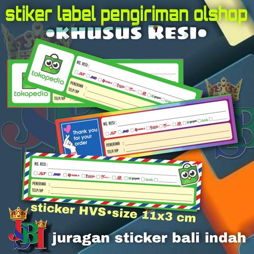 Jual STIKER LABEL PENGIRIMAN KHUSUS RESI/STIKER PENGIRIMAN OLSHOP - Tp1 ...
