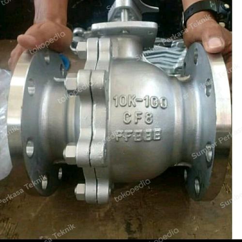 Jual Ball Valve JIS 10K SS304 Flange 4" inch ( DN 100 ) - Jakarta Barat ...