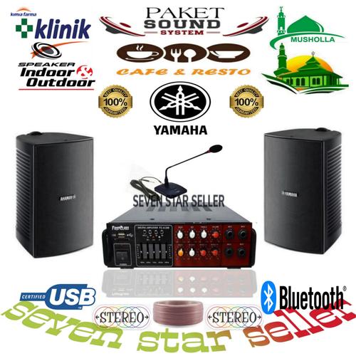 Jual paket sound cafe resto indoor outdoor Yamaha 6 inch 2 titik mic meja - 2 SPEAKER - Jakarta ...