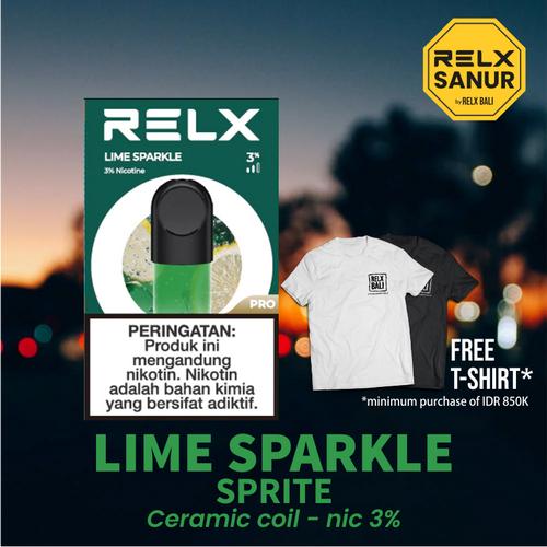Jual RELX Infinity Pod PRO LIME SPARKLE / SPRITE 1 Pack Isi 1 Pods / 1 ...