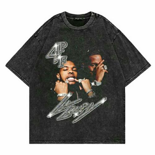 Jual Kaos 4pf lil baby|stone wash|oversized t-shirt|rapper|vintage tee ...