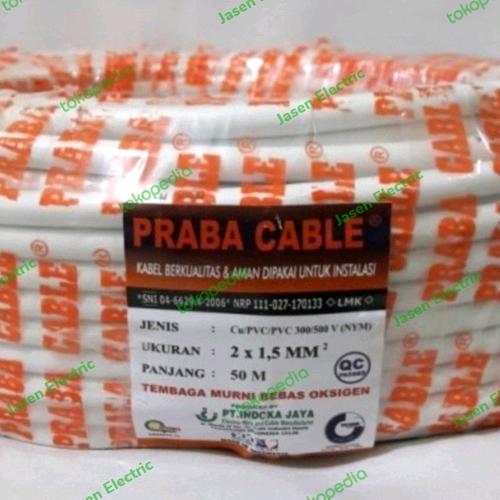 Jual KABEL LISTRIK NYM PRABA 2x1,5 ROLL 50 METER SNI LMK - Kota ...
